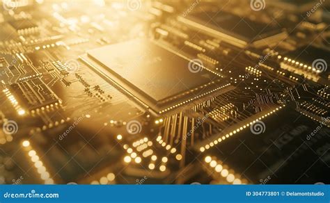 Ai Powered Microprocessor Unit For Mobile Stock Image Image Of Chip Futuristic