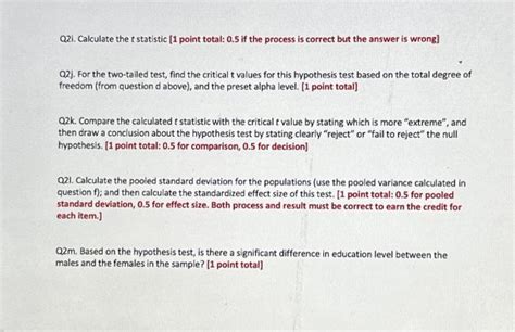 Solved Q2e Calculate Estimated Variance For Population