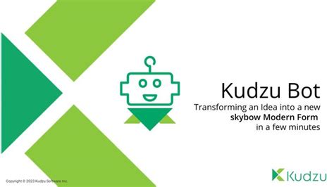 Kudzu Software On Linkedin Imagine A New Skybow Modern Form With Kudzu Bot