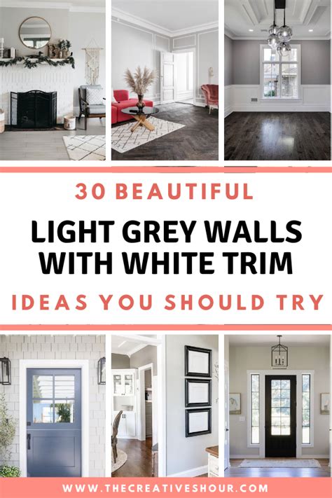 30 Beautiful Light Grey Walls With White Trim Ideas