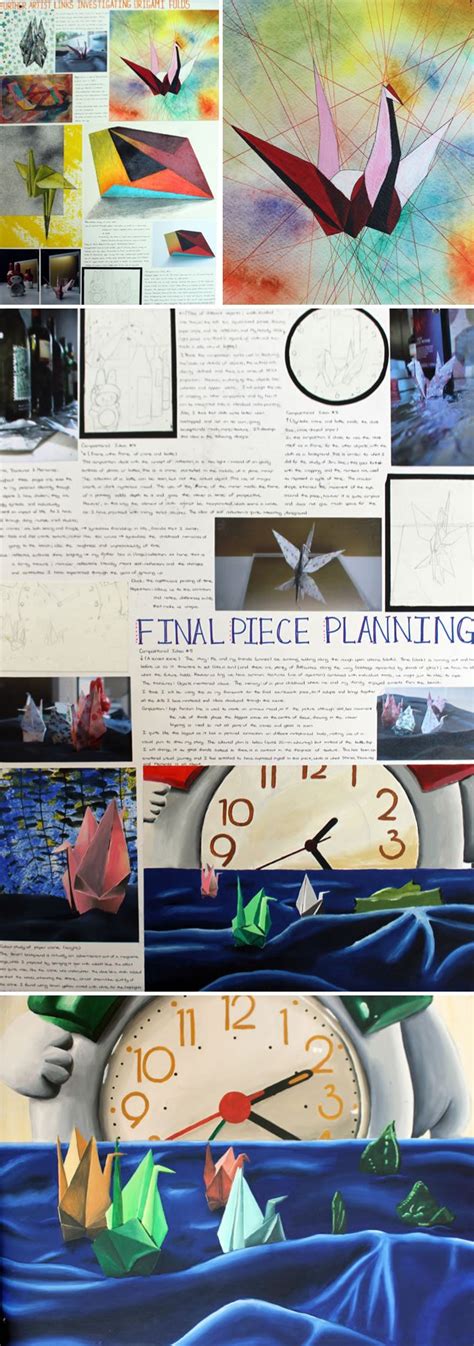 A Igcse Art And Design Still Life And Paper Cranes