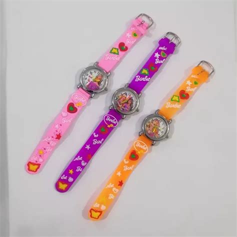 خرید و قیمت ساعت بچگانه وارداتی طرح باربی ساعت مچی دخترانه باربی ساعت بچگانه باربی ساعت عقربه ای