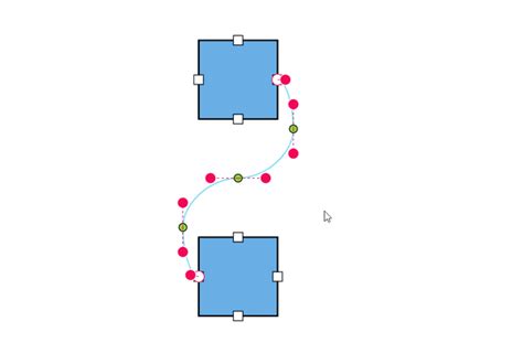 Bezier Segments Interaction In Blazor Diagram Syncfusion