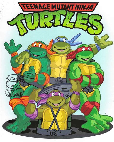 Original Tmnt Print Signed By Steve Lavigne By Celmationprince On