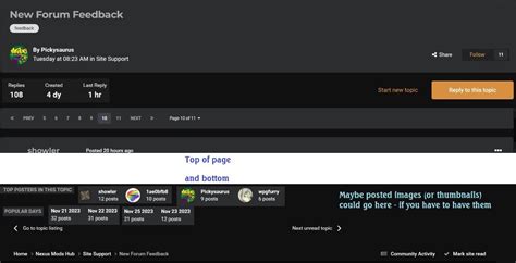 new forum feedback page 12 site support nexus mods forums
