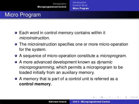 micro program