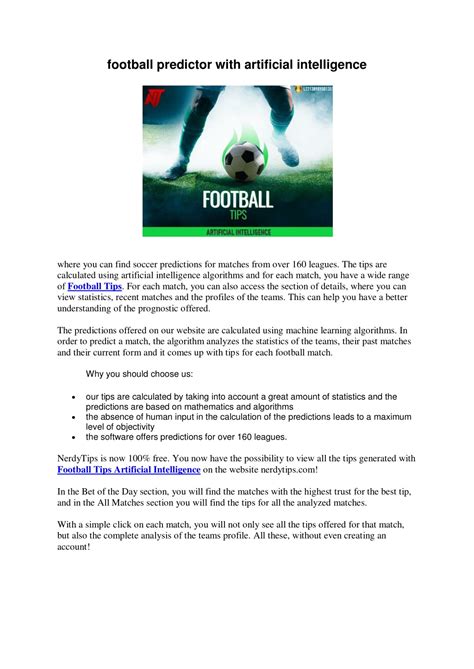 ppt football predictor with artificial intelligence powerpoint