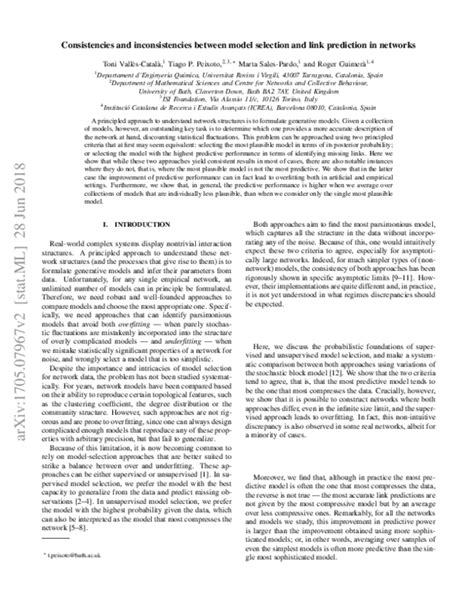 Pdf Consistencies And Inconsistencies Between Model Selection And