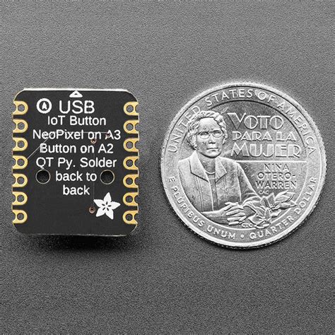 Adafruit Iot Button With Neopixel Bff Add On For Qt Py And Xiao The Pi Hut