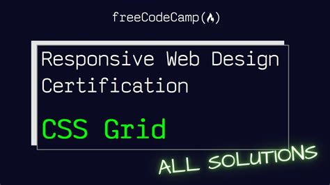 Css Grid All Solutions Freecodecamp Youtube
