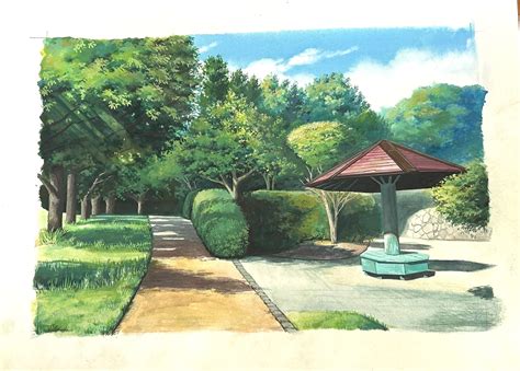Atsumori177 Original Highres Blue Sky Bush Cloud Day Hedge No Humans Outdoors Park