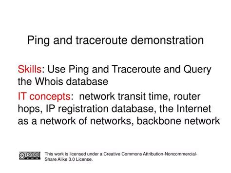PPT Ping And Traceroute Demonstration PowerPoint Presentation Free