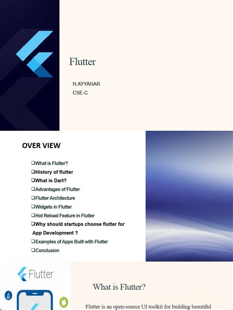 Flutter Original Pdf Cross Platform Software Mobile App