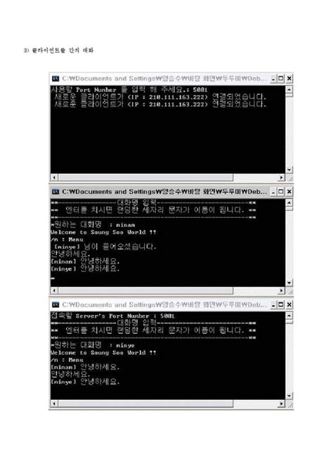 공학 기술 C 채팅 소켓 프로그램 소스 자연공학