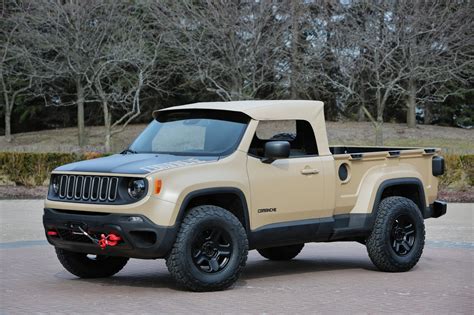 Jeep Comanche Pickup Concept Rips The Back Off The Renegade [2016