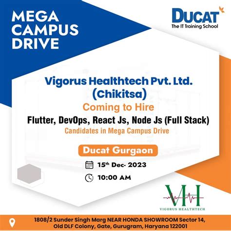 Mega Campus Placement Drive For Flutter Devops React Js And Node Js At