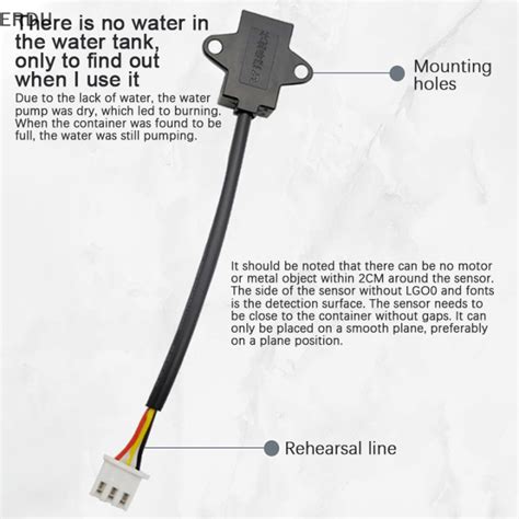 Erdu 3 3v 5v Non Contact Water Level Sensor Capacitive Liquid Level Sensor Liquid Detection