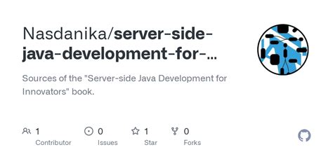 github nasdanika server side java development for innovators sources