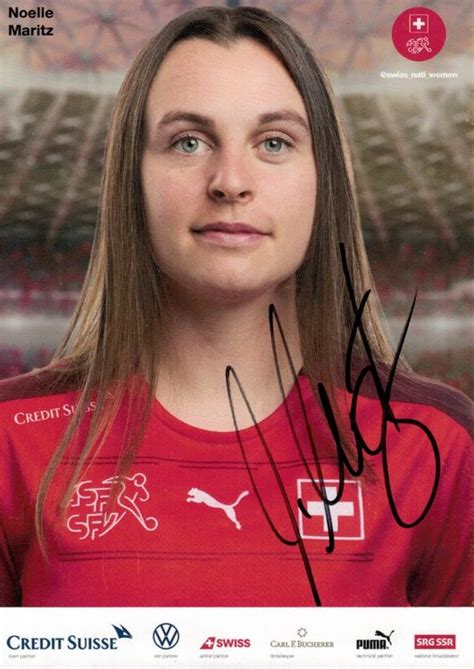 Noelle Maritz Autogramm Handsigniert Schweiz 2020 Selten Neu Gemäss