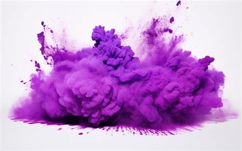Premium Photo The Dynamic Unleashing Of Regal Purple Powder Creates A
