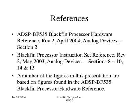PPT A Comparison Of DSP Architectures BlackFin ADSP BFXXX Compute Unit PowerPoint Presentation