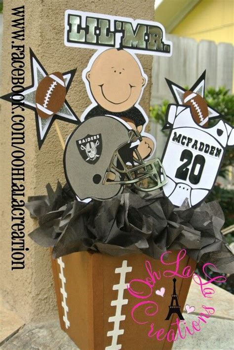 Football Themed Raiders Centerpiece