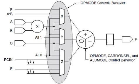 Simplied Scheme Of The Dsp48e Slice 8 Download Scientific Diagram