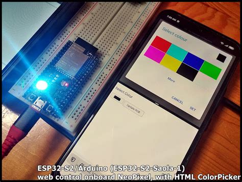 Arduino Er ESP S Arduino ESP S Saola Web Server Control Onboard RGB LED NeoPixel
