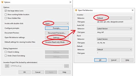 Open File From Within Vault To Inventor Professional Read Only Missing