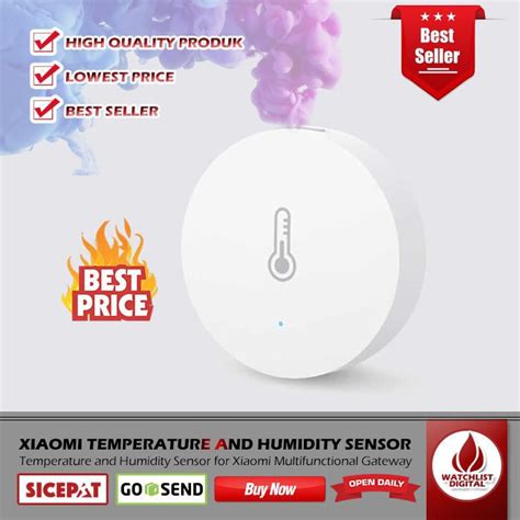 Jual Xiaomi Temperaturehumidity Sensor For Xiaomi Multifunctional