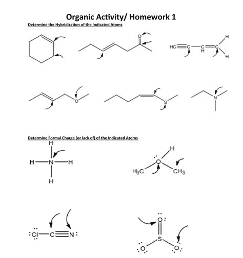Solved Determine The Hybridization Of The Indicated Atoms