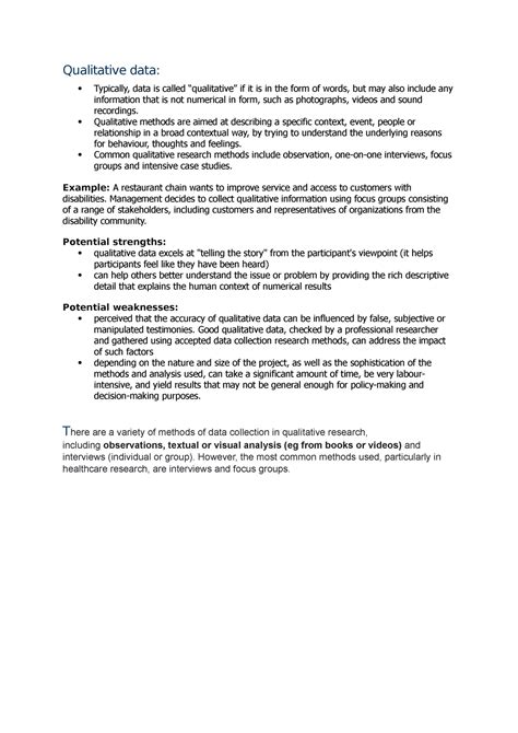 Qualitative Quantitative Practice Notes Tutorial Notes Web Notes Qualitative Data Typically