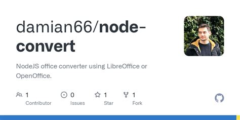 GitHub Damian Node Convert NodeJS Office Converter Using LibreOffice Or OpenOffice