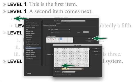 AC Computer Graphics Bullet Number Lists