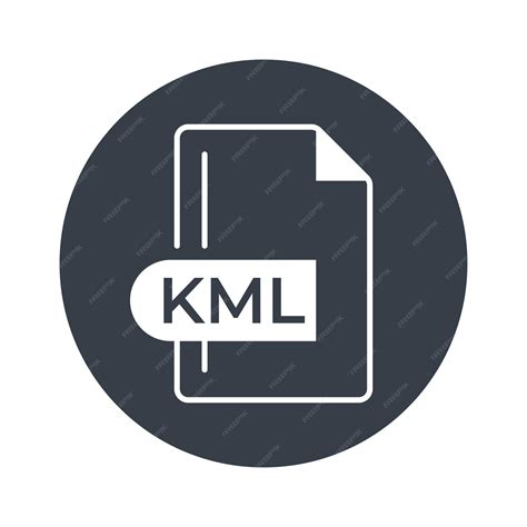 Premium Vector Kml Icon Kml File Format Extension Filled Icon