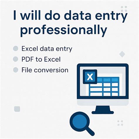 Do Accurate Data Entry Pdf To Excel Conversion And Typing Work By Urazahashir Fiverr
