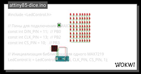 Attiny85 Dice Ino Copy Wokwi ESP32 STM32 Arduino Simulator