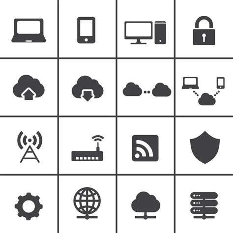 Cloud Computing Icons — Stock Vector © Lumumba 11896130