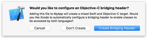 Ios How To Use Objective C Bridging Header In A Swift Project Stack