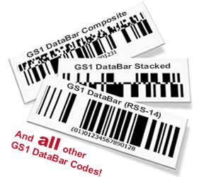 GS1 DataBar RSS Barcode Generator 2D Barcode Generator SDK