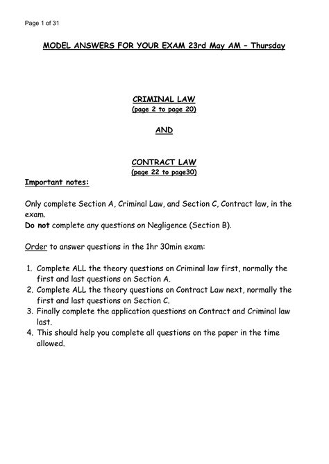 model answers unit 2 exam v1