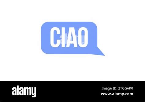 Animated Blue Speech Cloud Element Flat Cartoon Style Hd Video Footage