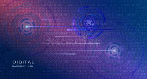 Abstract Digital Technology Background Hi Tech Digital Communication Innovation Background Stock