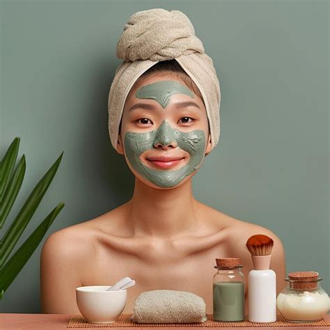 premium photo 3d rendered photos of a beautiful woman with diy mask
