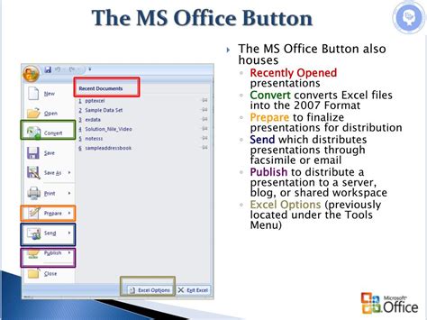 Ppt Excel 2003 Vs 2007 Powerpoint Presentation Free Download Id 2150505