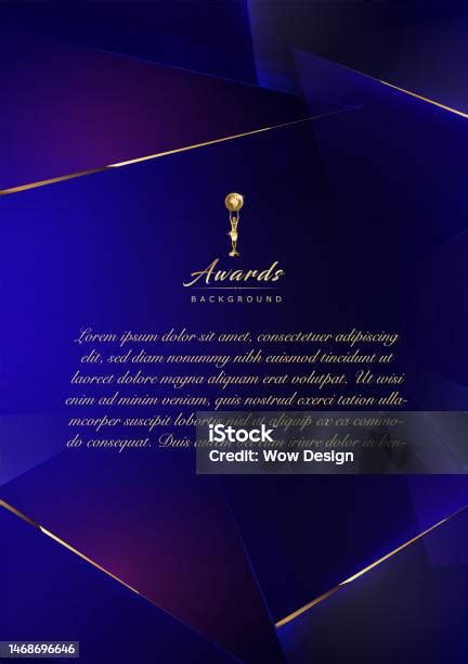 블루 퍼플 골든 에지 초대장 럭셔리 로얄 어워드 그래픽 배경 A4 크기 우아한 광택 현대 추상 템플릿입니다 프리미엄 기업 레터헤드 템플릿 수상자 인증서 레이아웃 다이아몬드에