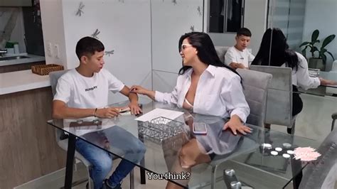 Super Naughty Tutor Bangs Her Learner And Gobbles His Jizz