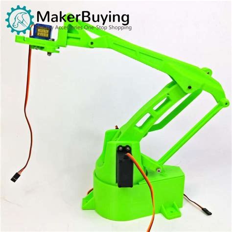 D Printed DOF Four Degree Of Freedom Robotic Arm Big DIY Robot Controllable Assembly MG