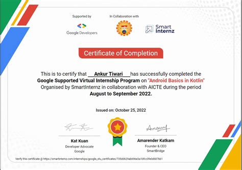 Ankur Tiwari On Linkedin Connections Android Internship