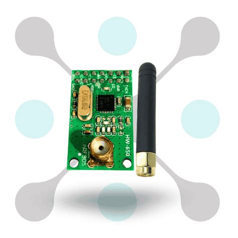 nrf905 wireless transceiver module with antenna
